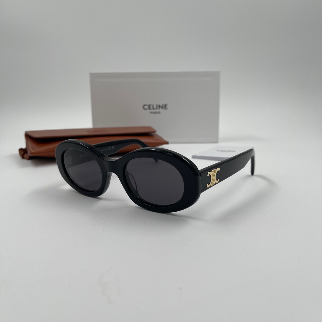 Celine Triomphe 01 Sunglasses Black, Luxury, Accessories on Carousell