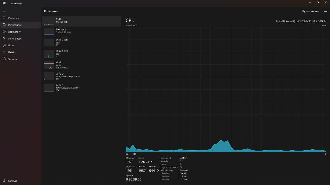 Dell Precision 7740 Xeon E2276M 96gb DDR4 Quadro RTX5000 16gb DDR6 ...