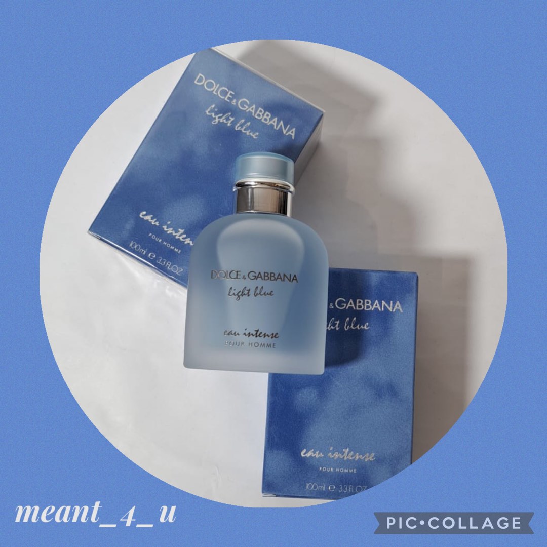 D&G light blue intense men Original, Beauty & Personal Care, Fragrance ...