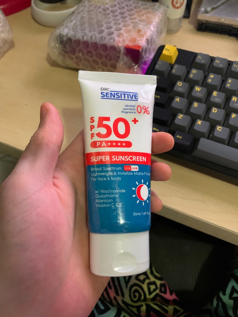 Dr. Sensitive super sunscreen SPF 50+ PA++++, Beauty & Personal Care ...