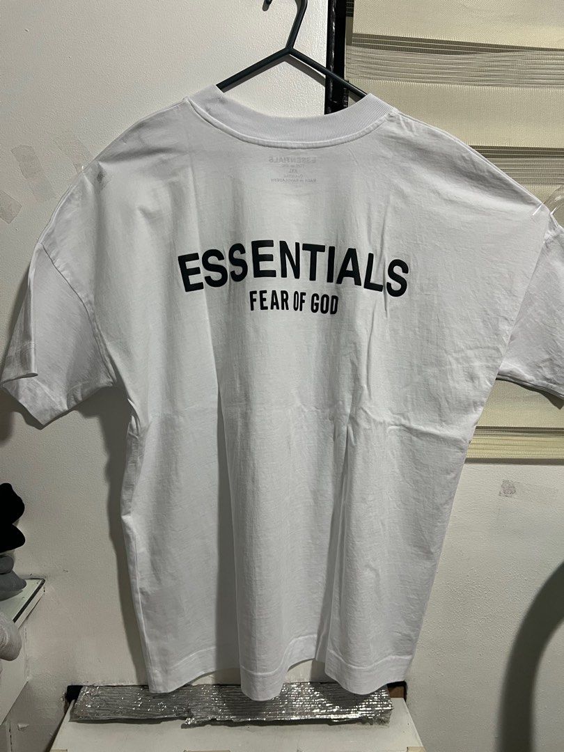 Essentials FOG Basic White Shirt, Luxury, Apparel on Carousell