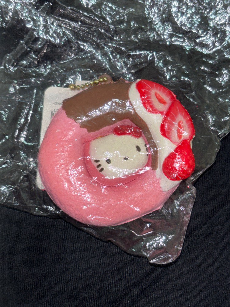 Hello Kitty Cafe Donut Squishy, Hobbies & Toys, Toys & Games on Carousell