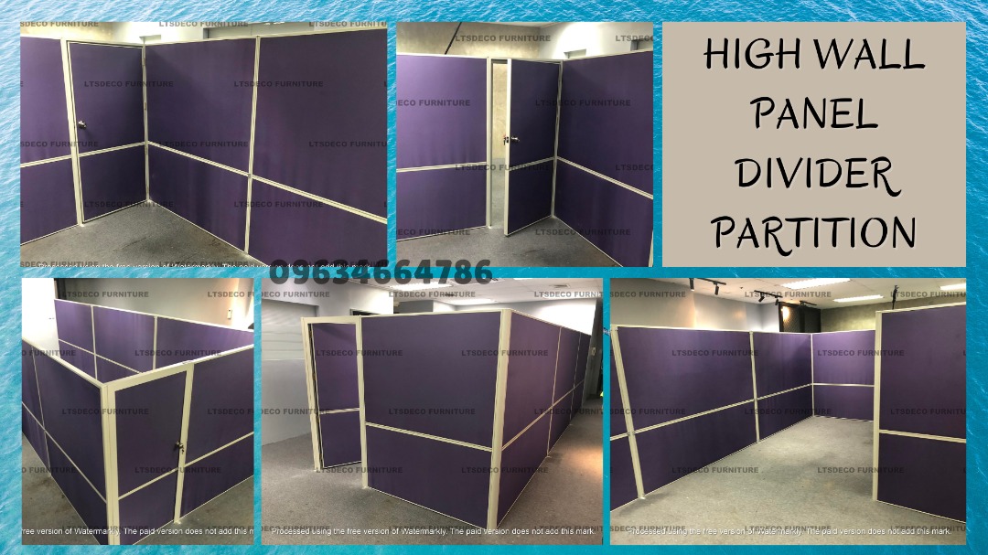 HIGH PANEL DIVIDERS OFFICE PARTITION FURNITURE SUPPLY, Furniture & Home ...