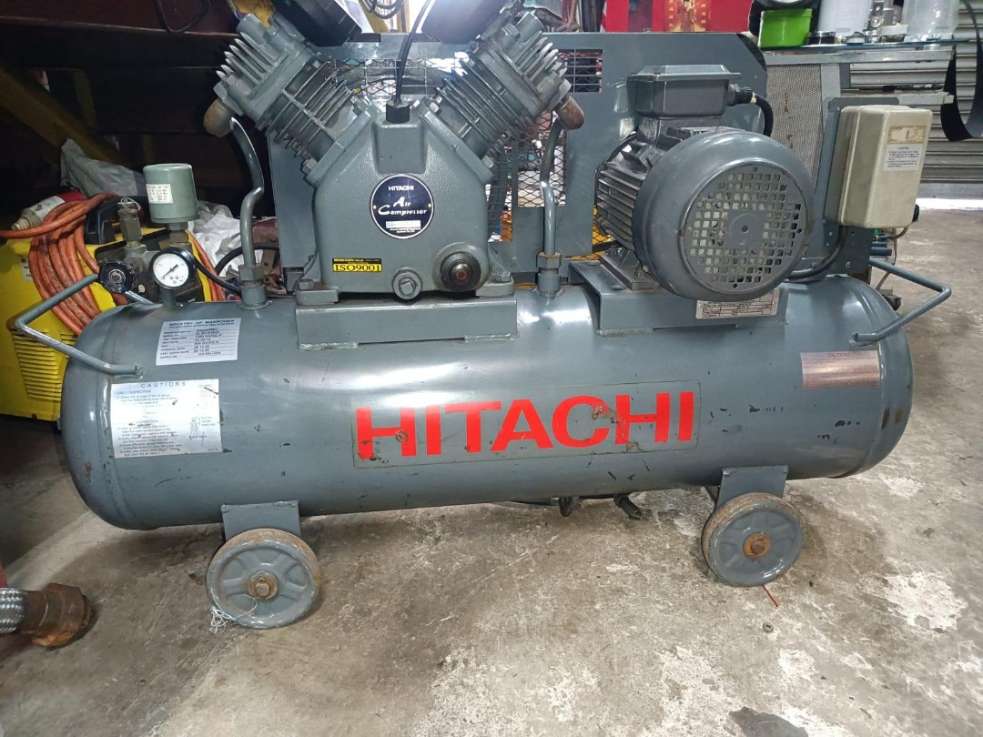 Hitachi 3HP Air Compressor | Model - 2.2P-9.5V5A, Furniture & Home ...