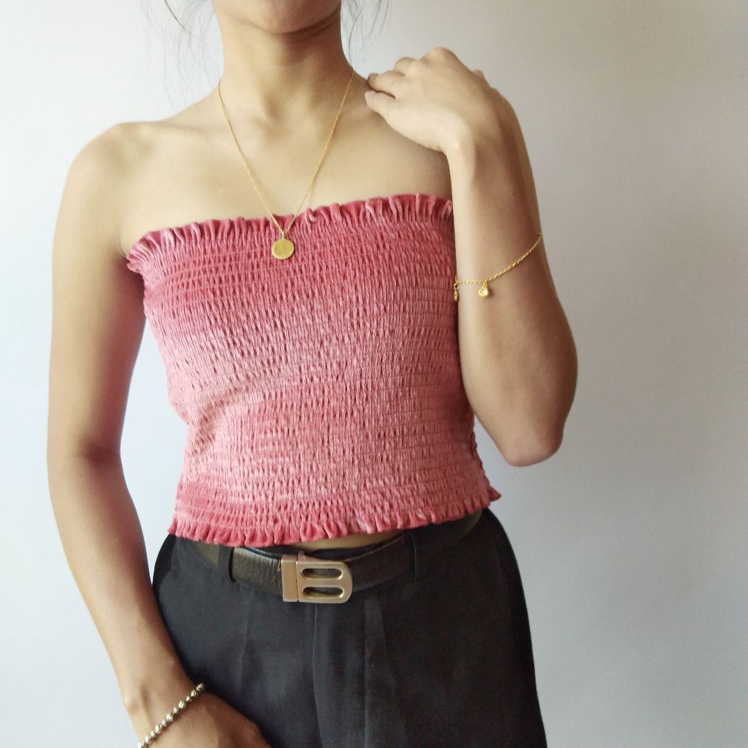 Hollister red tube top store