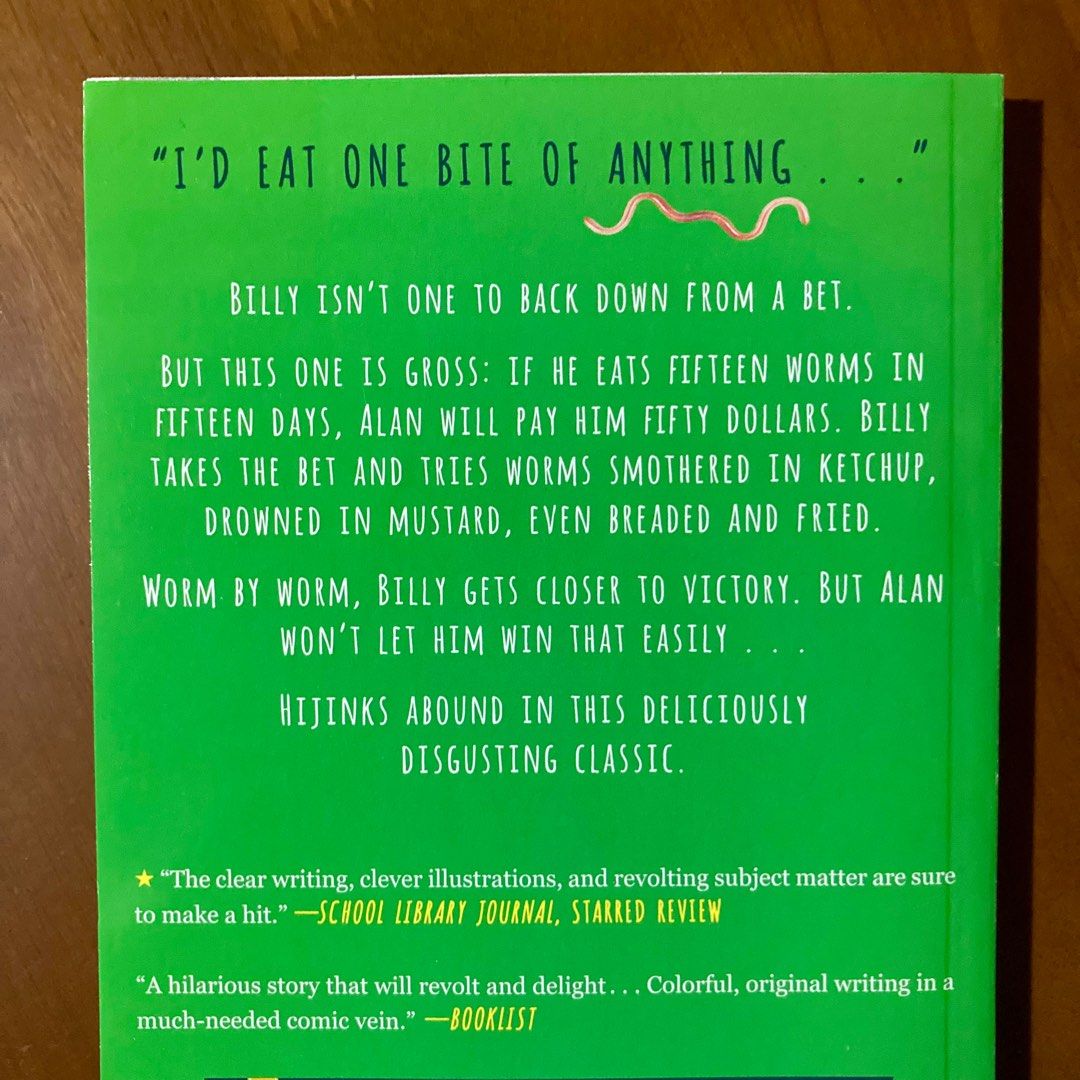 How To Eat Fried Worms by Thomas Rockwell, Illustrated by Emily McCully ...