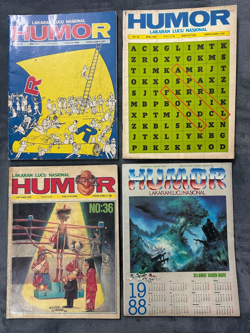 HUMOR No 29,30,36,38, Hobbies & Toys, Books & Magazines, Comics & Manga ...