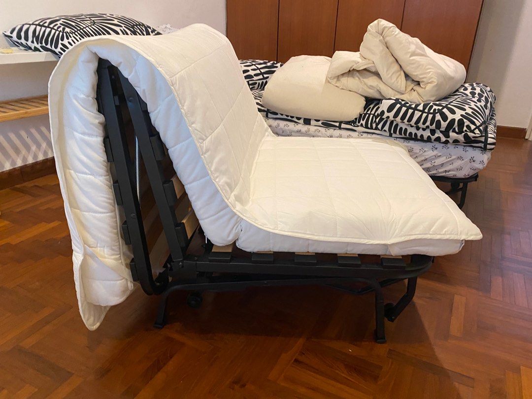 folding bed frame ikea