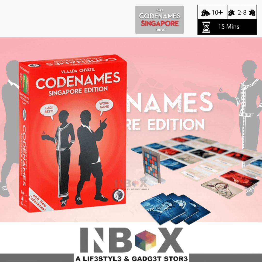 IN-BOX Codenames Singapore Edition, Hobbies & Toys, Toys & Games on ...