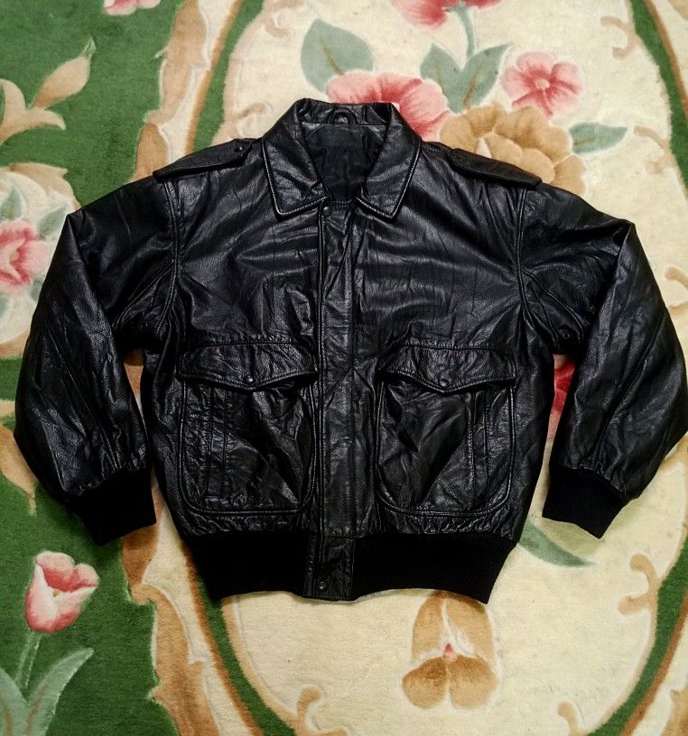 JACKET LEATHER MODEL TYPE A-2, Men's Fashion, Coats, Jackets and ...