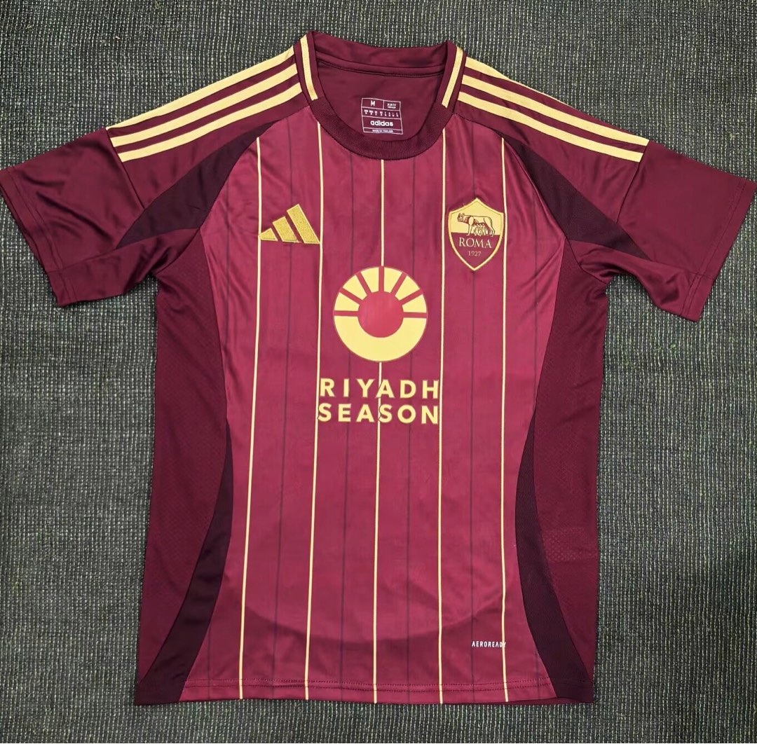 JERSI AS ROMA HOME 24/25, Men's Fashion, Activewear on Carousell