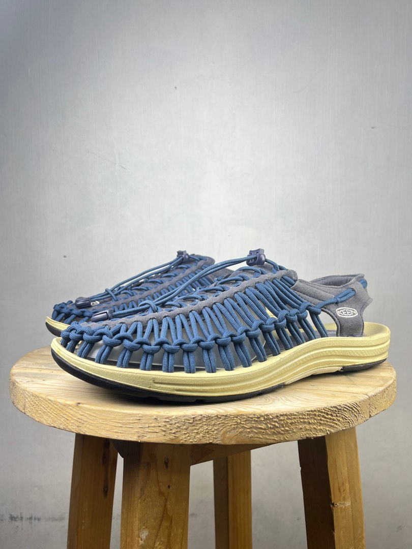 Keen Uneek Paracord Blue Cream Sneaker Sandals, Men's Fashion, Footwear ...