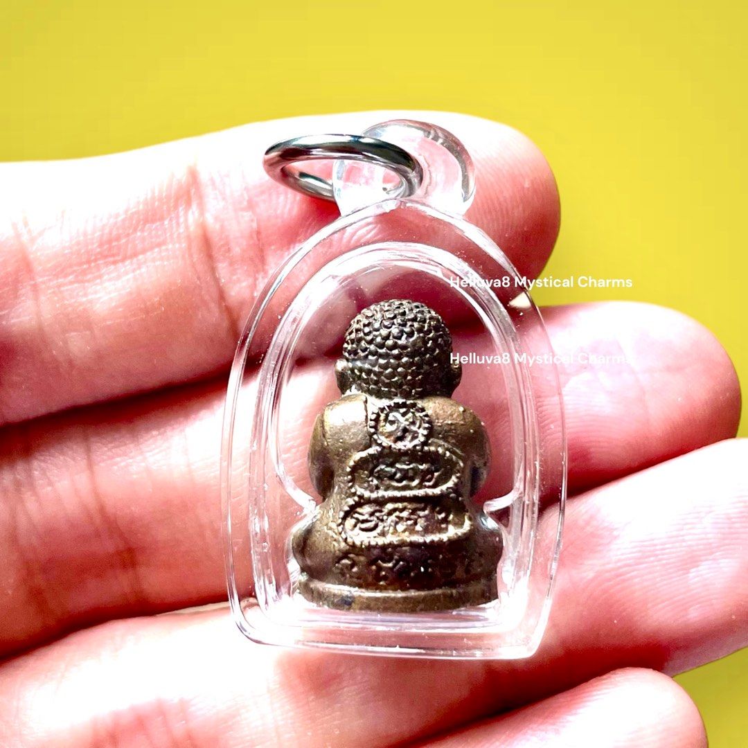 LP Koon Phra Pidta “Heng Khun Heng” meaning “ Lucky You Lucky”, Wat Ban Rai BE 2536 Nur ...