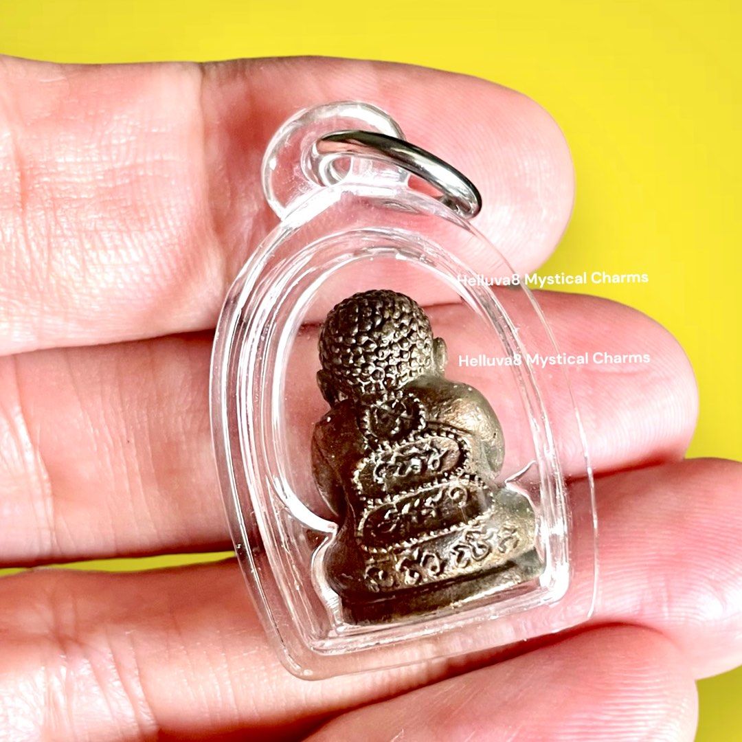 LP Koon Phra Pidta “Heng Khun Heng” meaning “ Lucky You Lucky”, Wat Ban Rai BE 2536 Nur ...