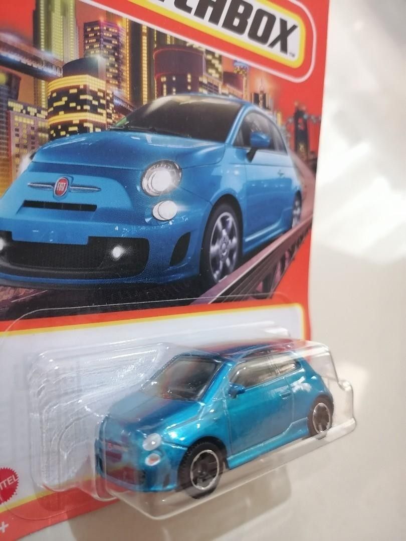 Matchbox 2022 MBX City 2019 Fiat 500 Turbo - Metalflake Blue, Hobbies ...