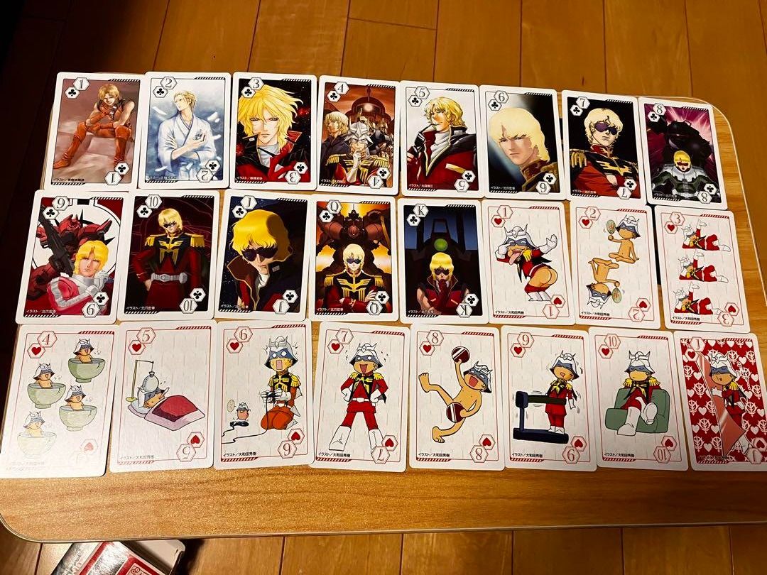 Mobile Suit Gundam Char Aznable Playing Cards [RX-78-2 Gundam / MS-06S ...