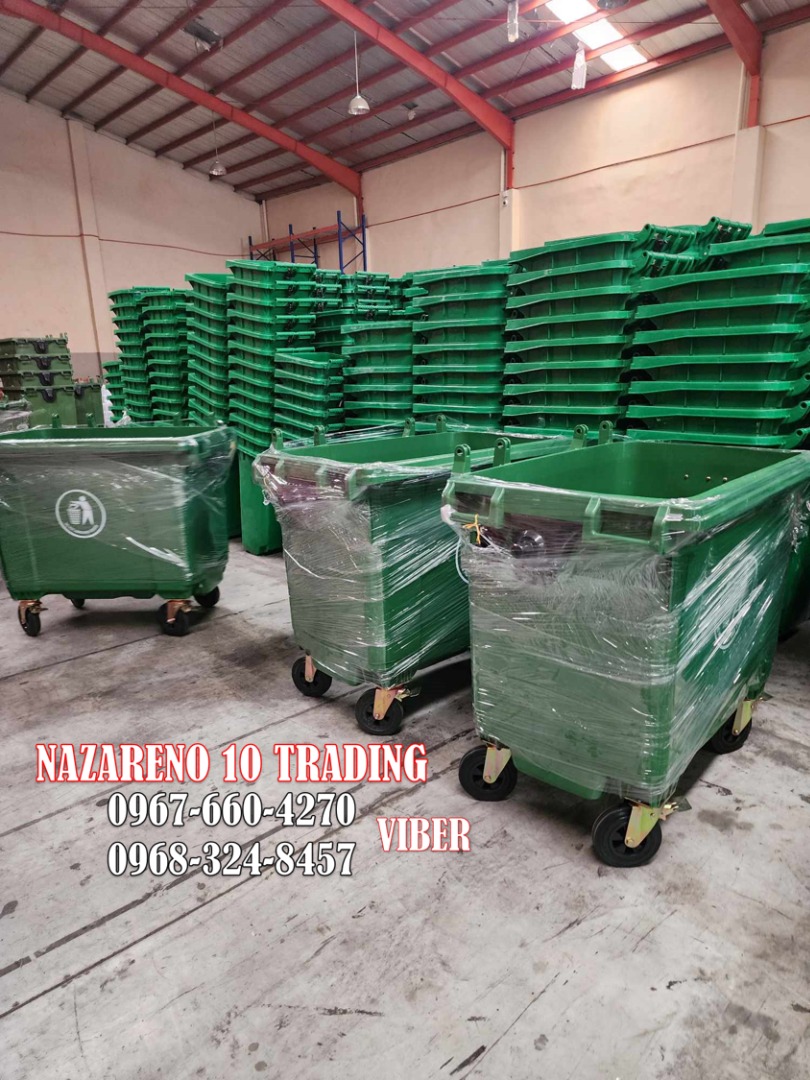 mobile trash bin 660 liters, Furniture & Home Living, Cleaning & Homecare Supplies, Waste Bins ...