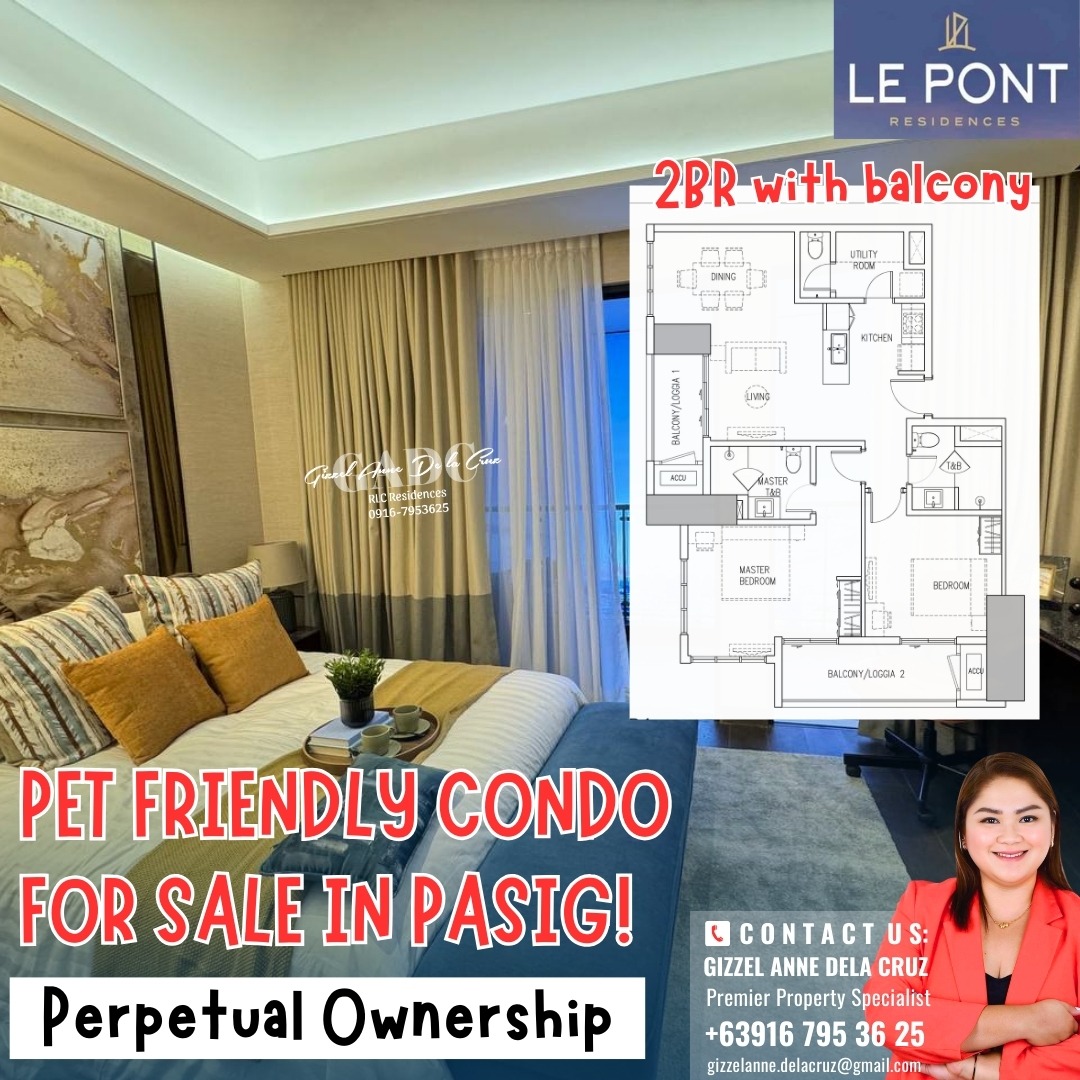 Near Opus Mall High-End 2BR Condo with Balcony for sale in Bridgetowne ...