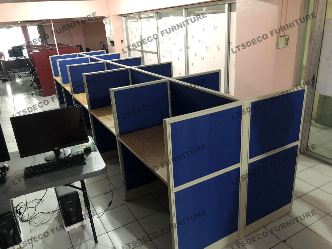 NEW WORKTATION CALL CENTER TABLES OFFICE PARTITIONS, Furniture & Home ...