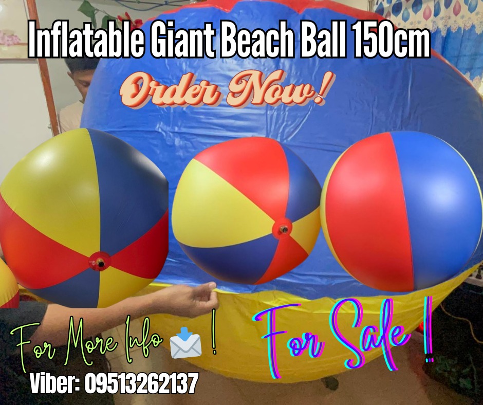 On-Hand Giant Beach Ball Inflatable 5Ft For Sale Today, Everything Else ...