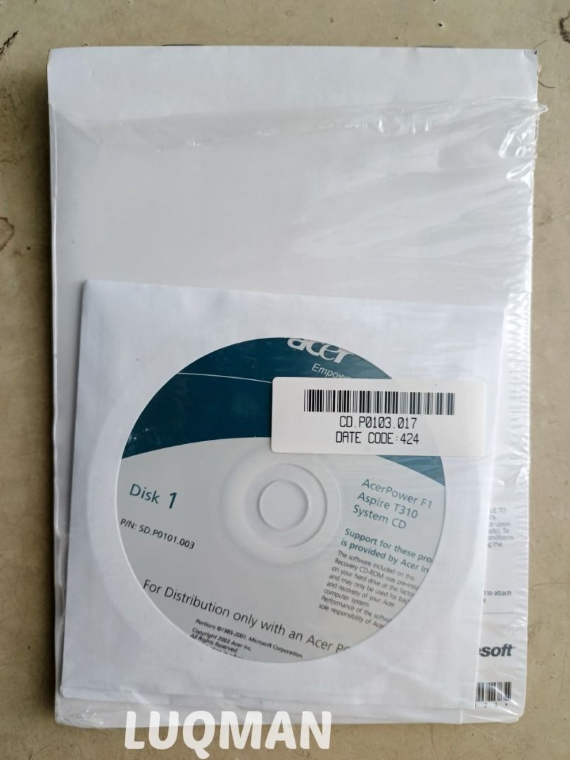 Original New Old Stock Microsoft Windows XP Home Edition Ver 2002 ...