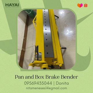 PAN AND BOX BRAKE BENDER, Commercial & Industrial, Construction Tools ...