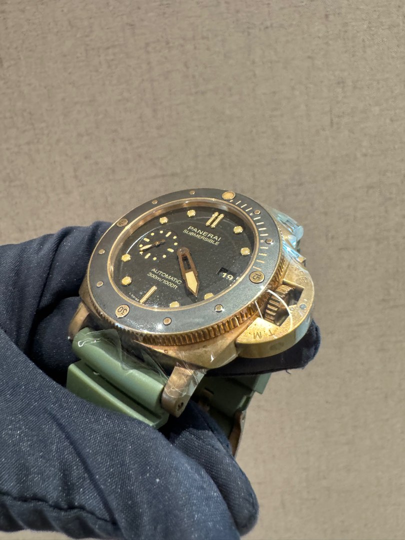 Panerai submersible bronzo PAM 968 47mm, Luxury, Watches on Carousell