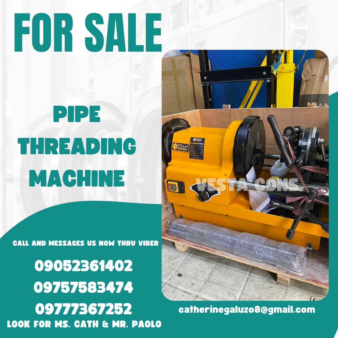 PIPE THREADING MACHINE, Commercial & Industrial, Construction Tools ...