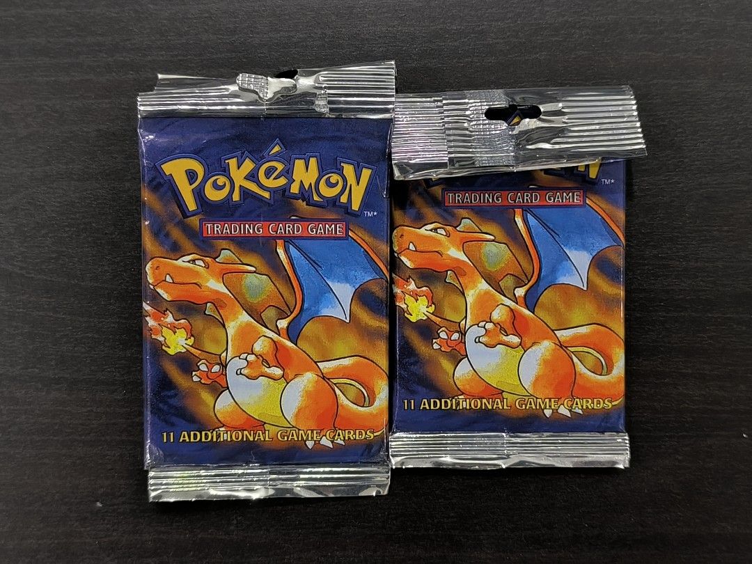 Pokemon Base Set Booster Wrapper Charizard Art (Empty), Hobbies & Toys ...