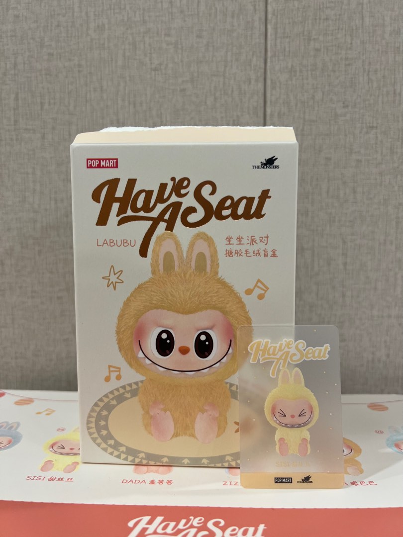 POP MART LABUBU V2 THE MONSTERS - Have a Seat Vinyl Plush Blind Box ...