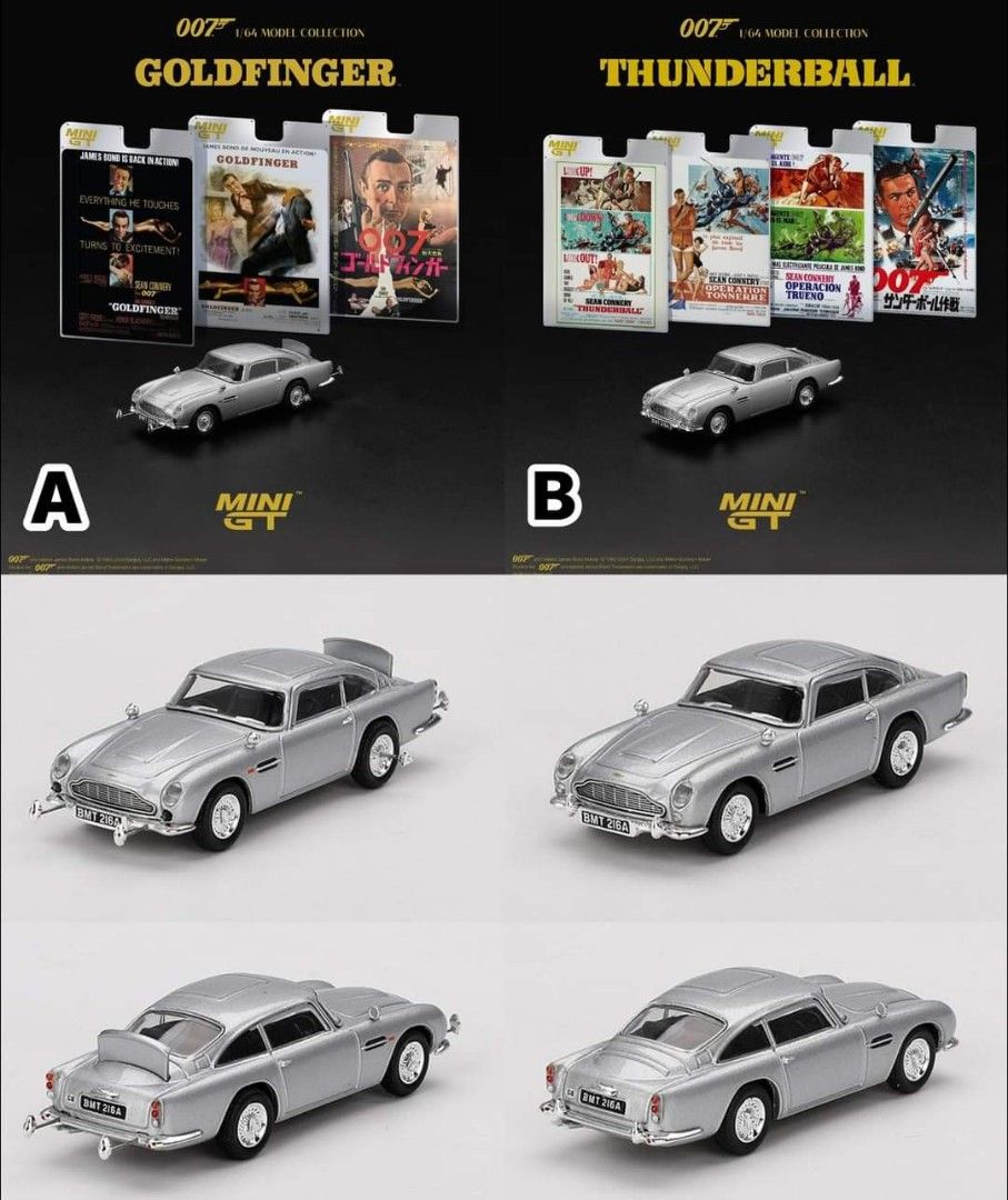 Preorders 1/64 Mini GT Aston Martin 007 James Bond Aston Martin DB5 ...