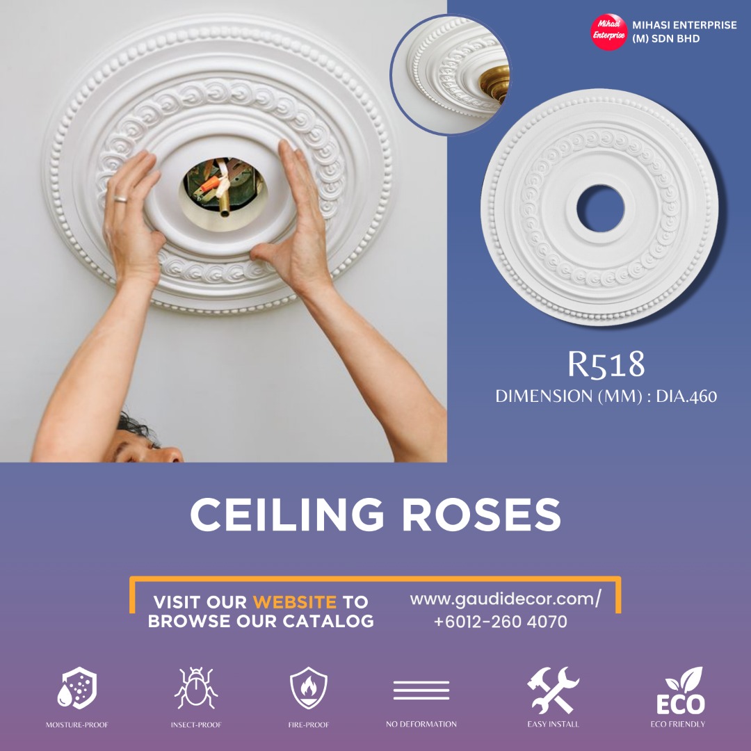 R518 CEILING ROSES MINIMALIST DESIGN | CEILING ROSES | CEILING LIGHT ...