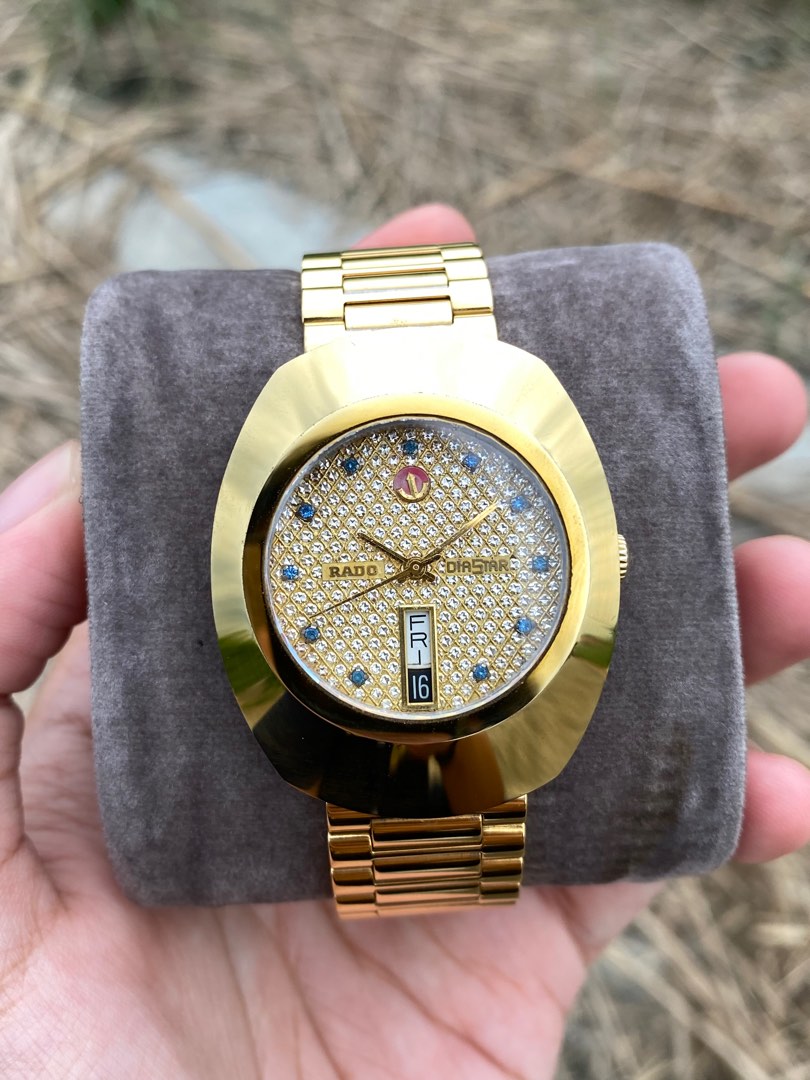 RADO Diastar Full Diamonds Dial Mens Watch, Luxury, Watches on Carousell