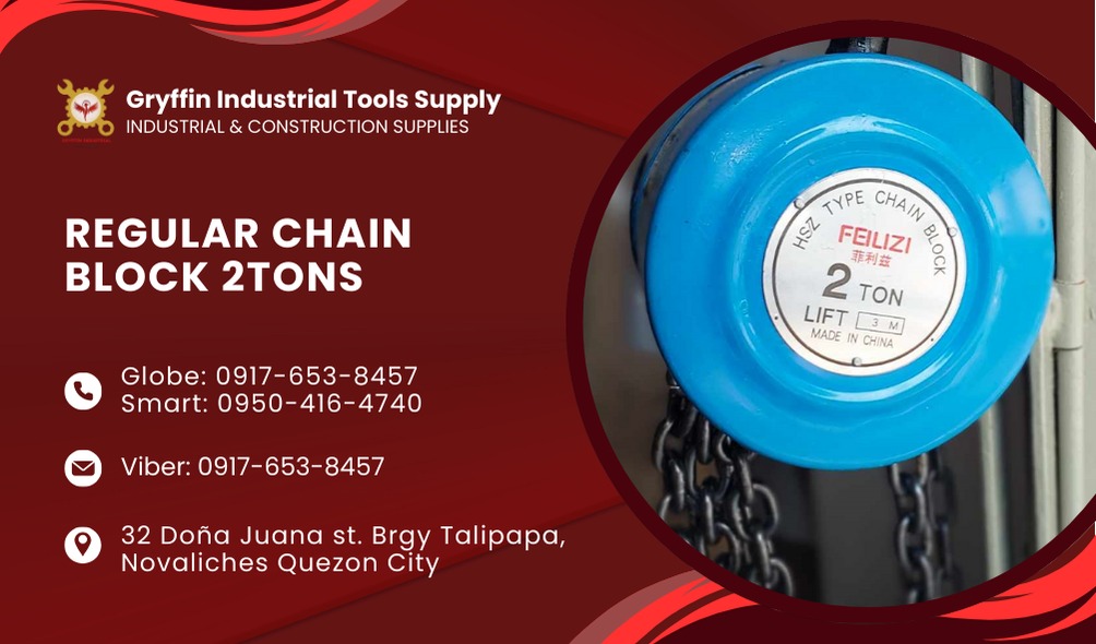 REGUALR CHAIN BLOCK 2TONS, Commercial & Industrial, Industrial ...