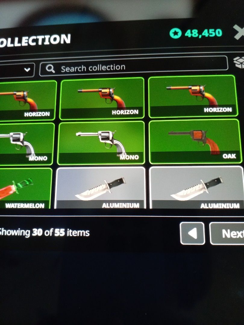 Roblox murder VS sheriff guns and knifes, 電子遊戲, 電子遊戲, 其他 - Carousell