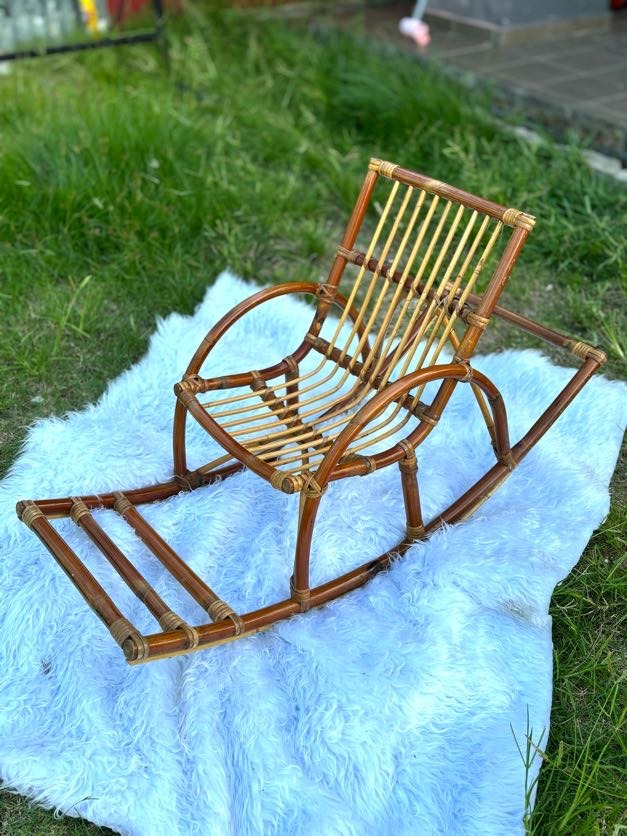 Rocking chair / Kerusi goyang kanak-kanak Rattan / Rotan, Furniture ...