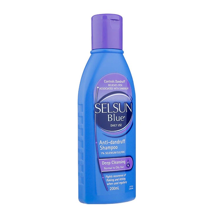 Selsun Blue Deep Cleansing Anti Dandruff Shampoo 200ml(VIOLET), Beauty ...
