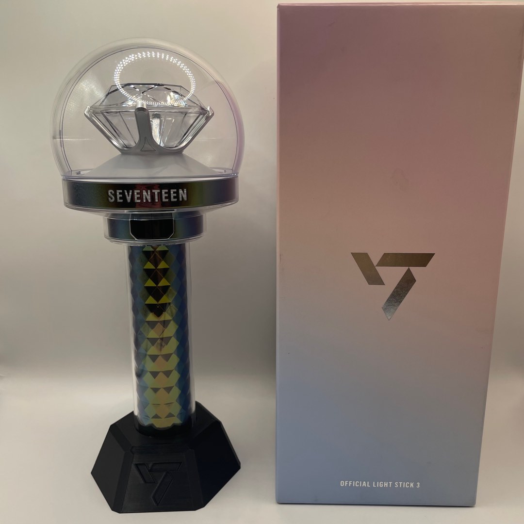 Seventeen SVT Light Stick Ver. 3 Carat Bong V3 with 3D Printed Stand ...