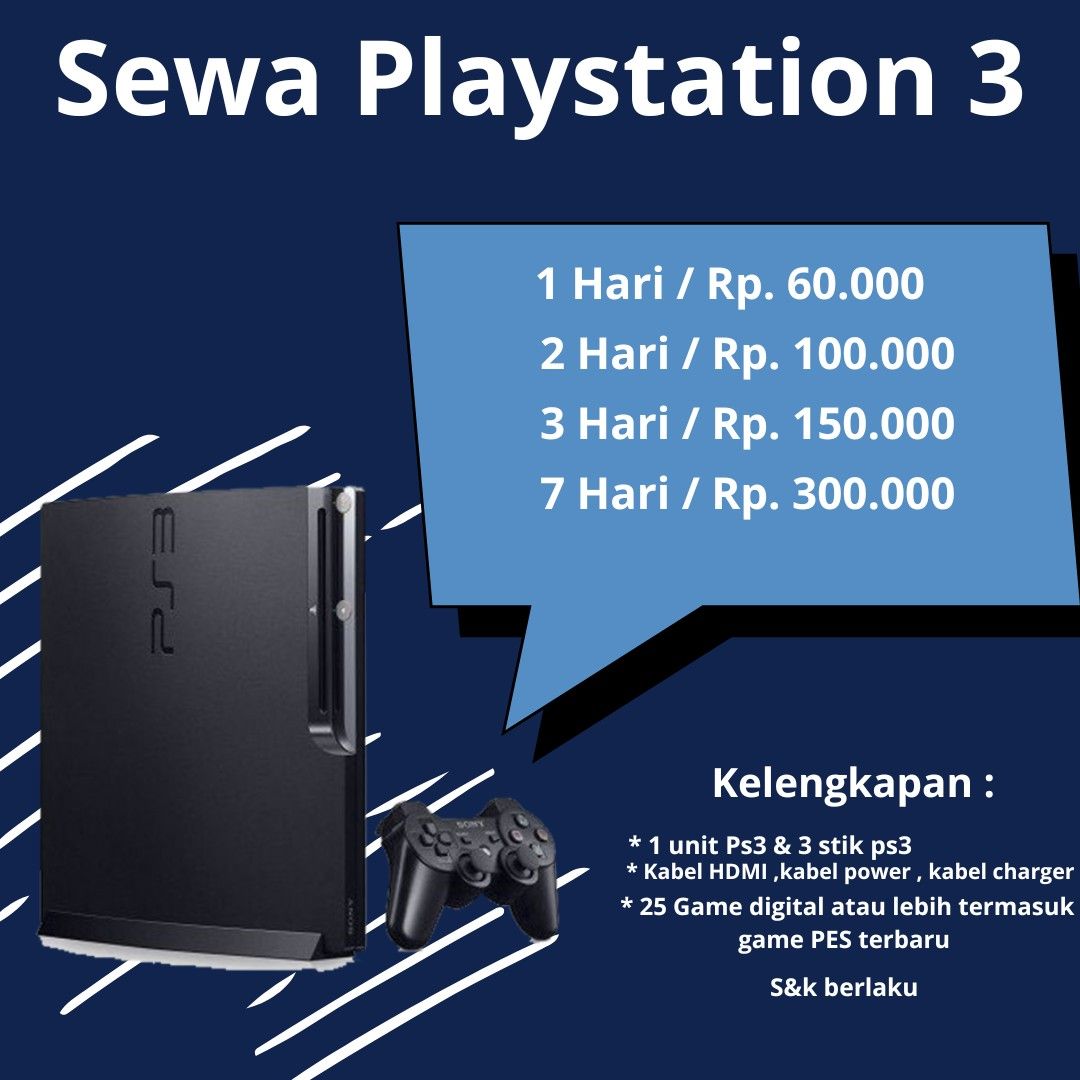SEWA RENTAL PS3 PS4 PS5 HARIAN ANTAR JEMPUT JAKARTA, Jasa, Lainnya di ...