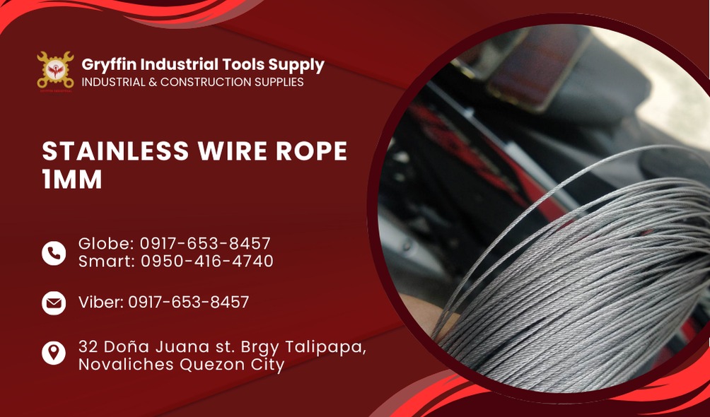 STAINLESS WIRE ROPE 1MM, Commercial & Industrial, Industrial Equipment ...