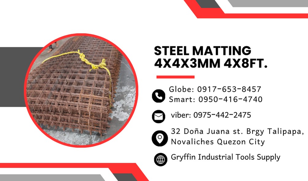 steel Matting 4x4x3mm 4x8ft., Commercial & Industrial, Industrial ...