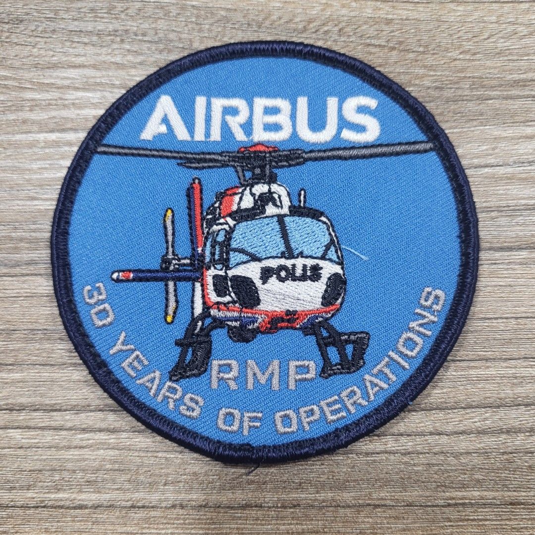 Royal Malaysian Police Airbus RMP 30 Years Of Operations Patch, Hobbies ...