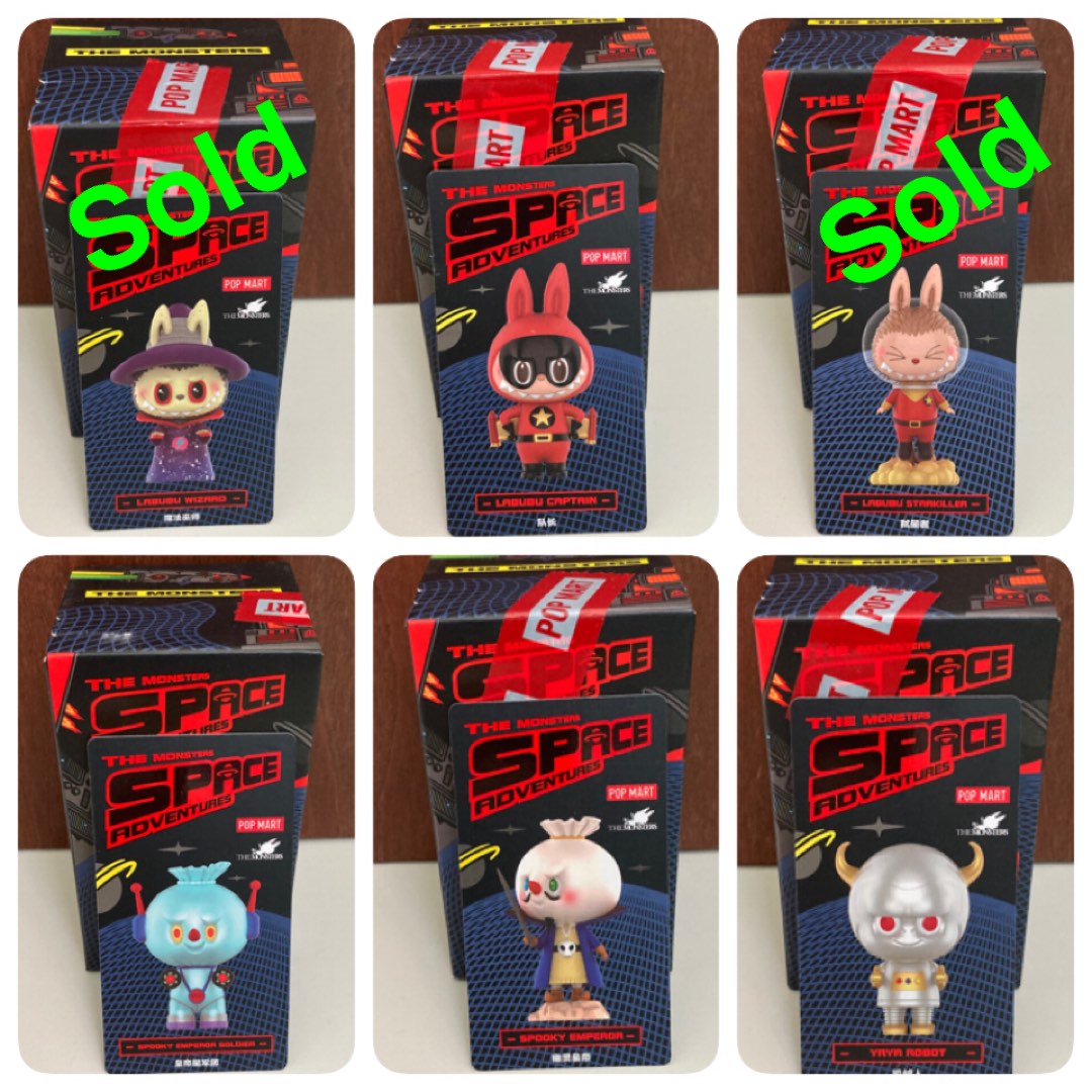 The Monster Space adventure Labubu wizard,captain ,Stalker, spooky ...