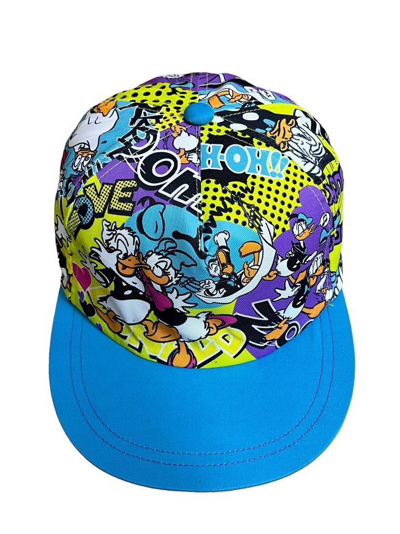 TOPI/CAP DONALD DUCK FULL PRINT, Men's Fashion, Watches & Accessories ...