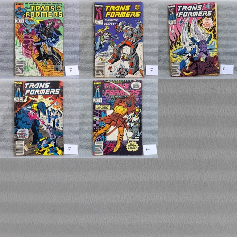 Transformers #38, #51, #56, #59, #60 (Marvel Comics), Hobbies & Toys ...