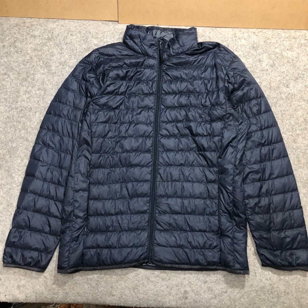 UNIQLO Ultra Light Down Navy Blue Puffer Puff Winter Snow Jacket Size ...