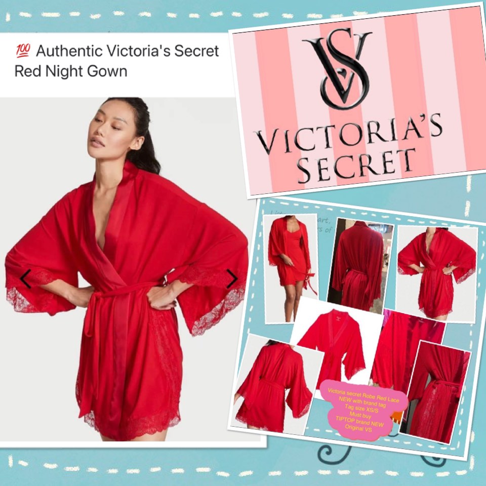 Victoria secret robe-RED-NEW with brand tag-sold out in website ady ...