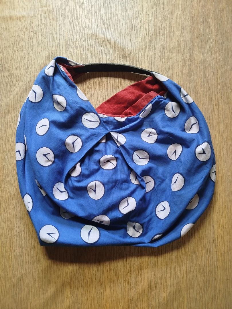 Vintage Reversible Doraemon Time Cloth Sack Bag (Fujiko Pro ...