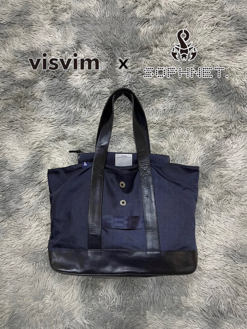VISVIM x SOPHNET Homer Tote Navy, Men's Fashion, Bags, Sling Bags on ...