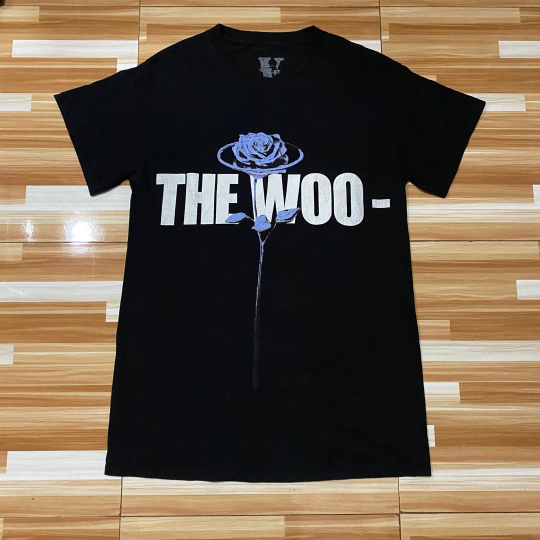 Vlone x The Woo - Graphic Rose Shirt, Men's Fashion, Tops & Sets ...